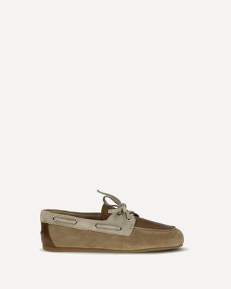 Miu Miu Leather and suede Loafers Female 37.5