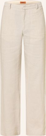 Barena Barena Venezia Anzughose Delfo Regular Fit Mit Leinen weiss