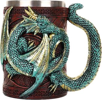 Generic Drachentasse - mittelalterliche Tasse, mittelalterliche gotische Bierbecher | Wikinger-Trinkbecher, neuartiger Gothic-Bierkrug-Krug, 568 ml, neuartige