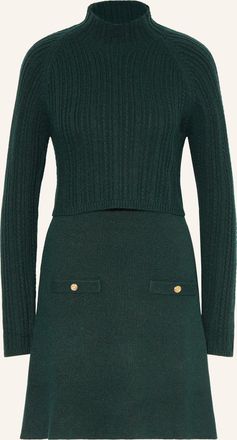 Maje Set: Strickkleid Und Pullover gruen