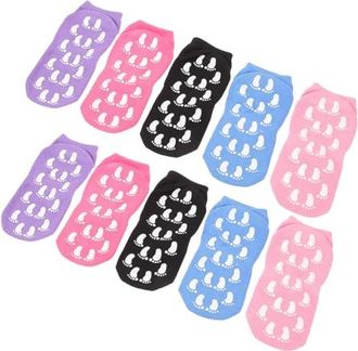 IFUNDOM 5paires Chaussettes De Yoga Pour Femmes Chaussettes Antidérapantes Pour Femmes De Pilates Avec Grips Pour Lot