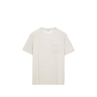 Loewe T-shirt &agrave; logo brod&eacute; en coton m&eacute;lang&eacute;