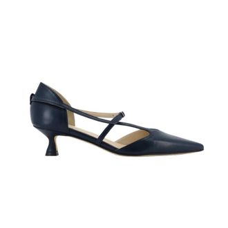 Anna F. Blaue Lederschuhe Decollete - - Shoes - Damen - Blau - 36 EU