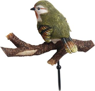 NUOBESTY Wandhaken Vogel aus Harz Dekorativer Garderobenhaken f&uuml;r Zuhause und B&uuml;ro Stabiler Mantel und Huthaken f&uuml;r Flur und Wohnzimmer Zuf&auml;llige Farbe Zuf&auml;lli