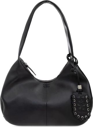 Ganni Femme, Sacs, Noir, Taille: ONE Size Medium Bou Hobo Bag