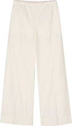 Moncler Femme, Pantalons, Blanc, Taille: 34 FR Pantalon Large Court