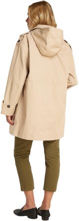 Tommy Hilfiger Damen Parka Cotton Hood Trenchcoat, Beige (Beige), 32