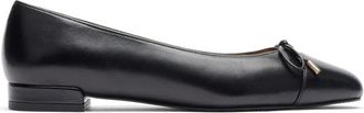 Stuart Weitzman Femme, Chaussures, Noir, Taille: 37 EU Sleek BOW Flat