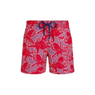 Vilebrequin Moorea Hypnoctopus Badeshorts - - Swimwear - Herren - Rot - L