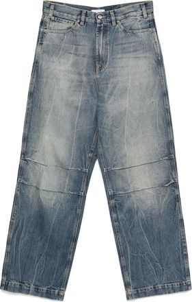 1989 STUDIO jean à empiècements délavés - Bleu