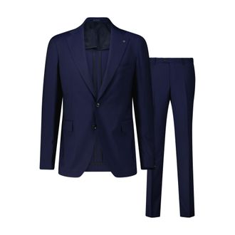 Tagliatore Zweiteiliger Slim-Fit Anzug aus Schurwolle
