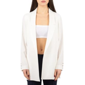 LuckyLu Gi29Fl Blazer - - Jackets - Damen - Wei&szlig; - L