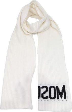 Moschino &Eacute;CHARPE LOG&Eacute; 30 x 180, Blanc, Taille unique