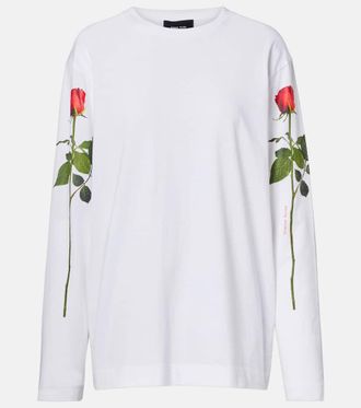 Simone Rocha Top imprimé en coton