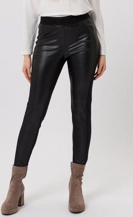 Tuzzi Nero Schlupfhose mit Kontrast-Materialmix