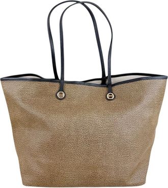 Borbonese Femme, Sacs, Beige, Taille: ONE Size Flight Shopping Bag L