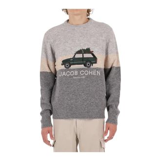 Jacob Cohen Pull Apr&egrave;s-Ski &agrave; col rond - Homme - Pulls - Gris - Taille: S