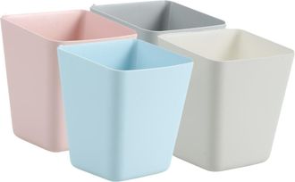 SOLUSTRE 4stücke Hängende Aufbewahrungsbehälter Material Für Rollwagen Und Regale Flacher Boden Zum Stabilisieren Vielseitig Für Haushalts Und Büroartikel