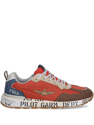 Aeronautica baskets à logo - Orange