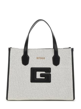 Guess G Status Compartment Tote Natural/Black