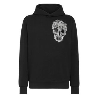Philipp Plein Hoodie Sweatshirt Baroque Skull - - Sweatshirts & Hoodies - Herren - Schwarzk - 4XL