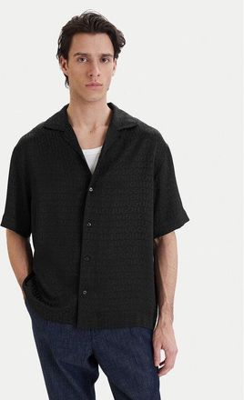 HUGO BOSS Hemd Espino 50560614 Schwarz Oversize