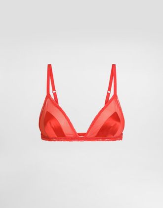 Dolce & Gabbana Bh Aus Satin - Frau Unterw&auml;sche Orange 1