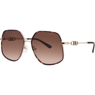 Michael Kors Goldene Metall-Sonnenbrille