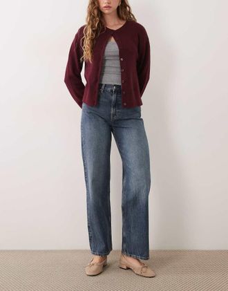 Arket Coral Straight-Jeans in mittlerer blauer Waschung