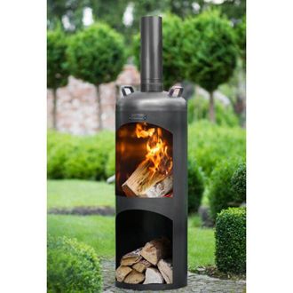Cook King Cookking - Terrassenofen Faro, schwarz, 40 x 40 x 158 cm