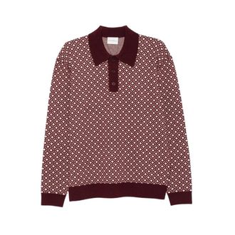 Dr&ocirc;le de Monsieur Polo &agrave; motif losange - Homme - Tops - Brun - Taille: S