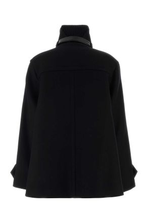 Lanvin Womens Black Wool Coat Noir Cappotti