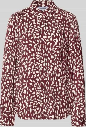 More & More Regular Fit Bluse aus Viskose im Allover-Look