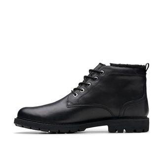 Clarks Premium BatcombeMixGTX Bottes tendance pour homme Noir Wlined Lea, 44 EU, Lea noir doublé, 44 EU