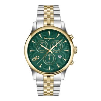 Ferragamo Duo Chrono - - Accessories - Herren - Gr&uuml;n - ONE SIZE