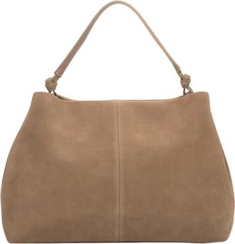 Estro & Luminara Femme, Sacs, Beige, Taille: ONE Size Genuine Velour Shopper Bag