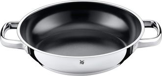WMF Durado Servier-/ Bratpfanne 24 cm Induktion, Cromargan Edelstahl beschichtet, Keramikbeschichtung, backofenfest