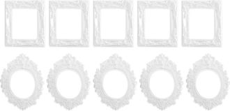 Exceart Harz- Fotorahmen- Form 10 St&uuml;cke Mini Vintage Vintage Bilderrahmen Mini Harz Bilderrahmen Kleine Rahmen Rahmen Antik Digitaler Fotorahmen