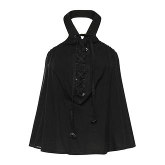 Pinko Caivano Top Voile e Gabardina - - Tops - Damen - Schwarzk - M