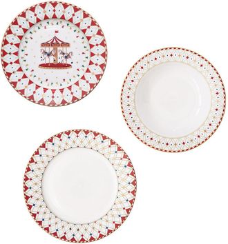 Easy Life Ensemble de 18 assiettes CHRISTMAS WONDERLAND