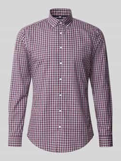 Jake*s Slim Fit Businesshemd aus reiner Baumwolle