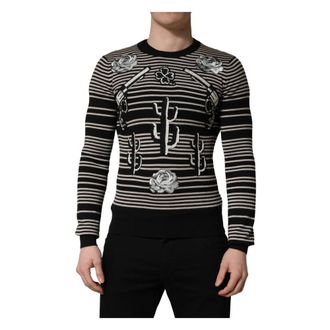Dolce & Gabbana Homme, Pulls, Multicolore, Taille: S Pull ras du cou