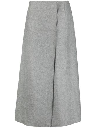 Alberta Ferretti Midirock in A-Linie - Grau