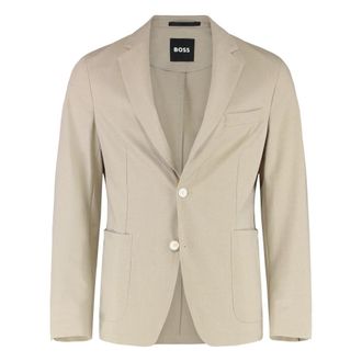 HUGO BOSS Einknopf-Sakko - - Jackets - Herren - Beige - M