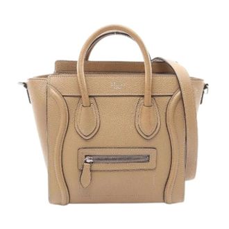 Celine Pre-owned Luggage Nano 2way Bag - Femme - Pre-owned - Beige - Taille: ONE Size