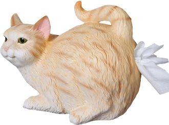 Generic Katzen-Taschentuchbox-Spender, Katzen-Hintern-Taschentuchhalter, Kreative Simulation, Katzen-Taschentuchbox, HeimDesktop-Dekoration, Katzen-Hintern-Ta