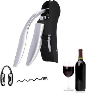 Generic Tire-bouchon classique &agrave; levier vertical | Ouvre-bouteille ergonomique et portable - Outils de bar et de vin Tire-bouchons et ouvre-bouteilles pour ma