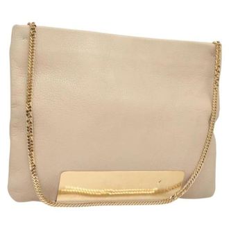 Jimmy Choo London Pre-owned Leder Schultertasche - - Pre-owned - Damen - Beige - ONE SIZE