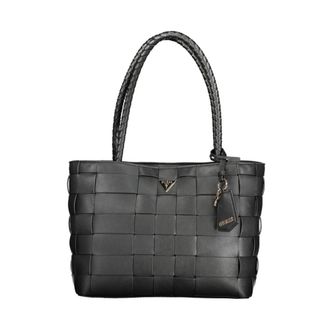 Guess Schwarze Polyethylen Damenhandtasche - - Bags - Damen - Schwarzk - ONE SIZE
