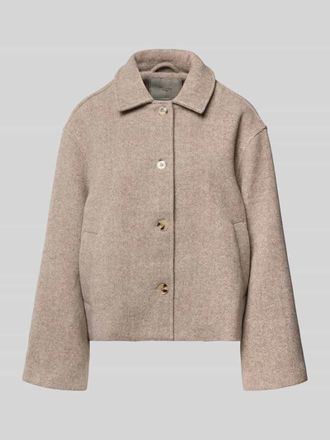 Neo Noir Jacke aus Woll-Mix mit Knopfleiste Modell Hamra